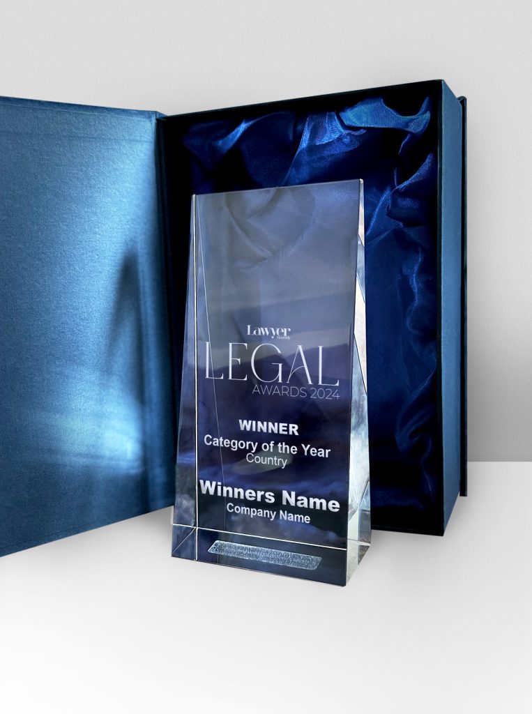 Winners Trophy - Lawyer Monthly Legal Awards